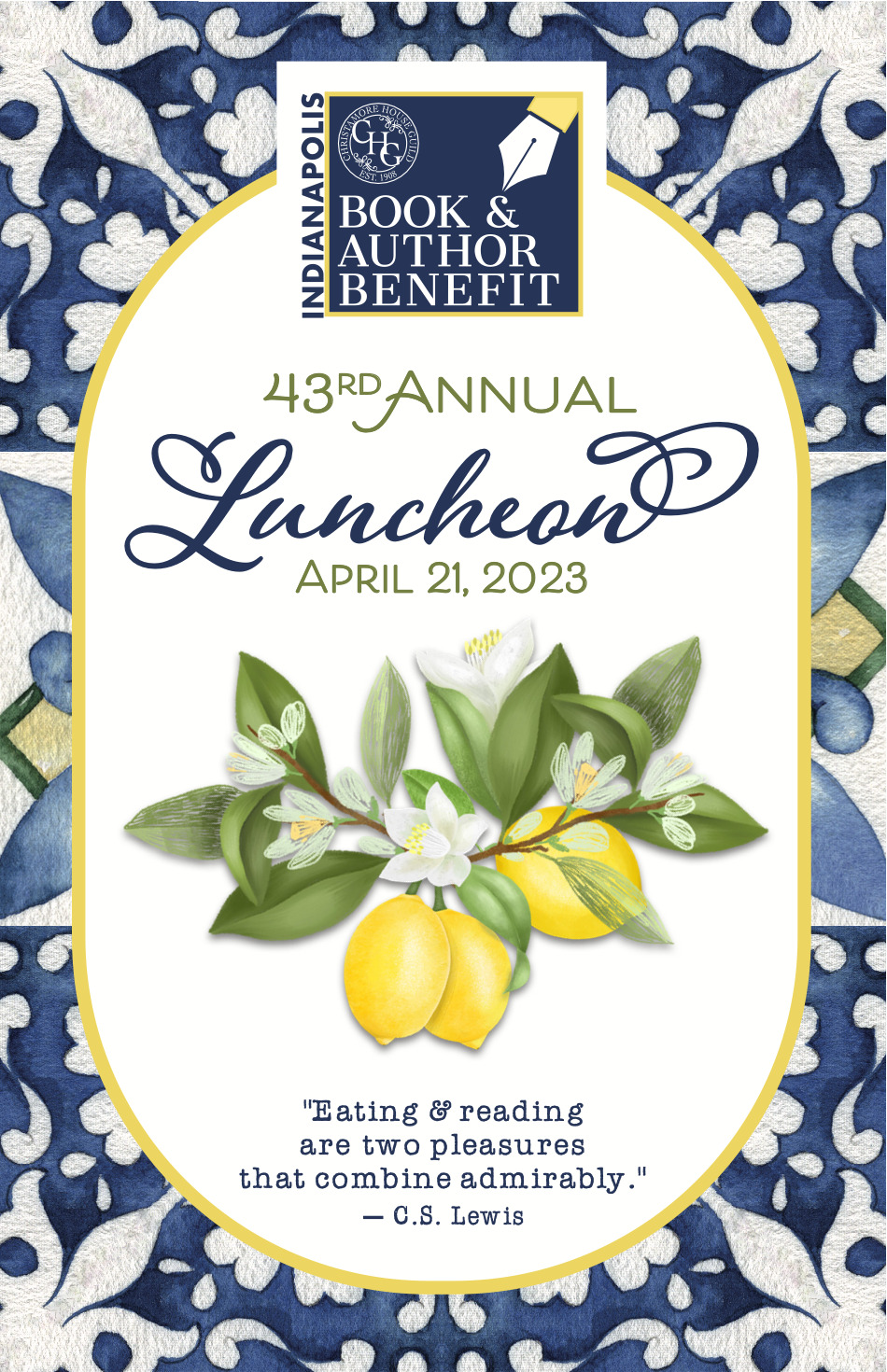 2023 Christamore House Guild Book & Author Luncheon, Friday, April 21 ...